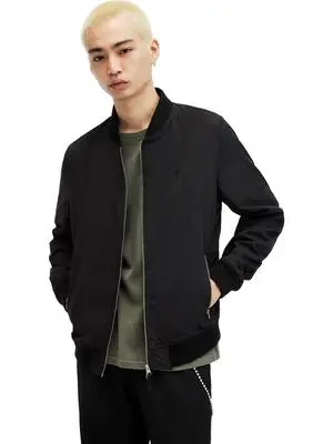 ALLSAINTS Bassett Ramskull Bomber Jacket - Black