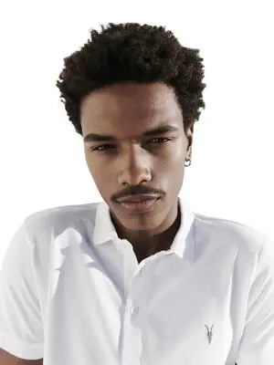 ALLSAINTS Reform Short Sleeve Polo Shirt - White