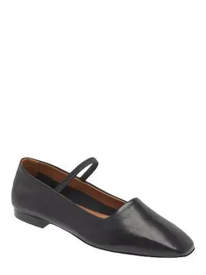ATP ATELIER Petina Leather Mary Jane Flats - Black