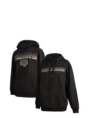 FISLL Morehouse Maroon Tigers Puff Print Pullover Hoodie - Black