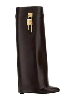 Givenchy Shark Lock Boots Brown