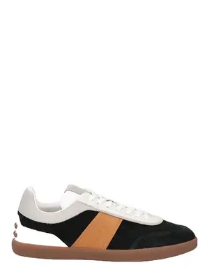 TOD'S Leather Low-Top Sneakers Black