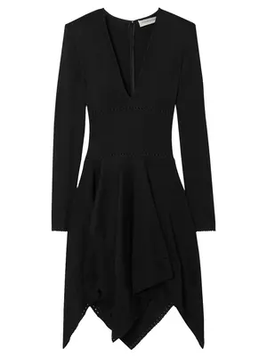 Alexandre Vauthier Asymmetric Stretch-knit Dress - Black