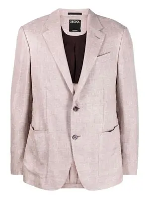 Zegna Tailored Single-breasted Blazer - Neutrals