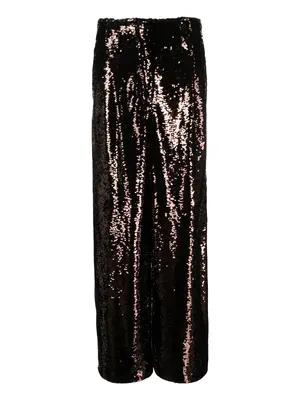 Philosophy Di Lorenzo Serafini Sequined Straight-leg Trousers - Brown