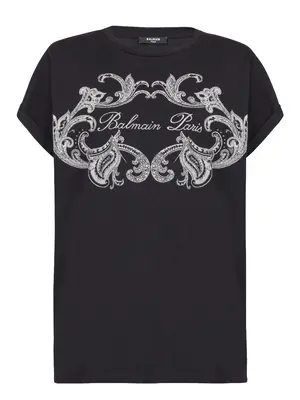 Balmain Logo-print Cotton T-shirt - Black