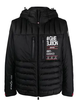 Moncler Monthey Zip-up Padded Jacket - Black