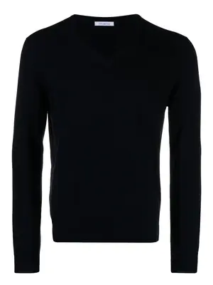 Malo Fine-knit Cashmere Jumper - Blue