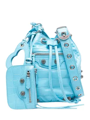 Balenciaga Le Cagole Xs Bucket Bag - Blue