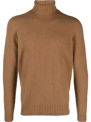 DRUMOHR Drumohr Roll Neck Lambs Wool Jumper