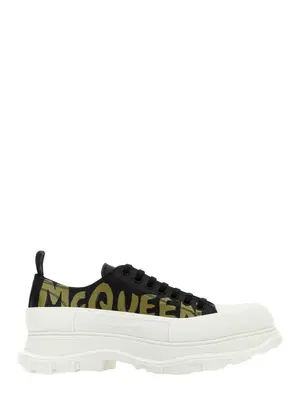 Alexander McQueen Tread Slick Lace-up Sneakers - Black