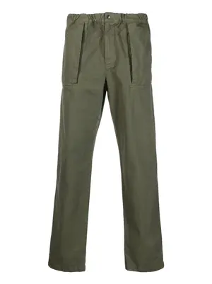 Aspesi Straight-leg Cotton Trousers - Green