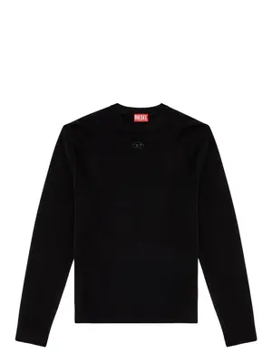 DIESEL® K-vieri Logo-embroidered Jumper - Black