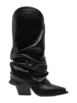 LE SILLA Andy 100mm Cowboy Boots - Black