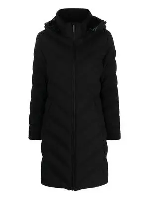 Michael Kors Chevron-quilted Hooded Jacket - Black