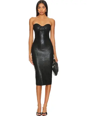Retrofete Charlize Knit Dress - Coated Black