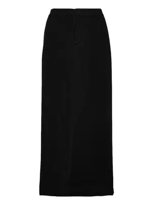 Vince Flannel Maxi Skirt - Black