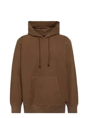 Auralee Oversized Cotton-blend Hoodie - Brown