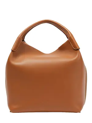 Loro Piana Bale Leather Shoulder Bag - Beige
