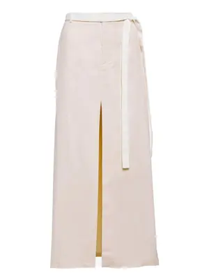 SIR. Dune Mid-rise Maxi Skirt - White