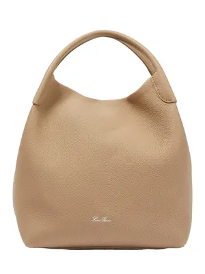 Loro Piana Bale Large Leather Tote Bag - Beige
