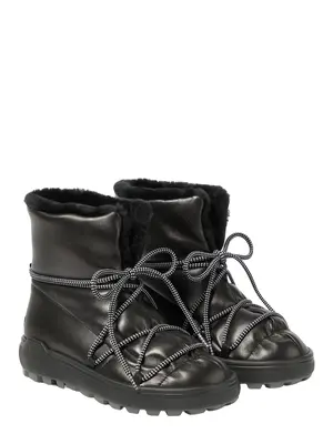 Bogner Chamonix Leather Ankle Boots - Black