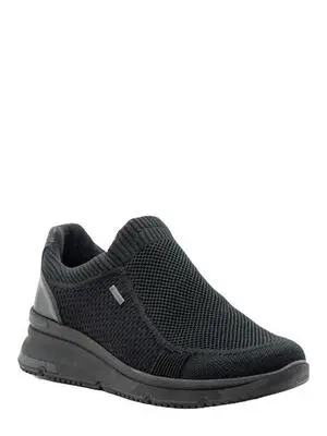 ARA Nassau Waterproof Slip-on Sneaker - Black