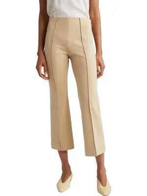 ATM Anthony Thomas Melillo Ponte Knit Kick Flare Pants - Soft Fawn