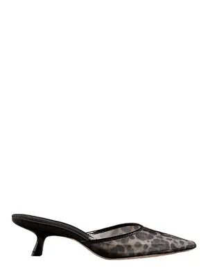 REFORMATION Wilda Kitten-Heel Mules Multicolor