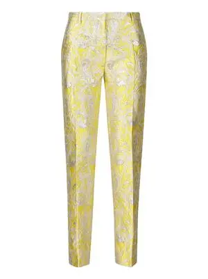 Valentino Garavani Iris Brocade Pant - Yellow