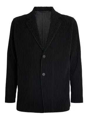 Issey Miyake Pleated Blazer - Black