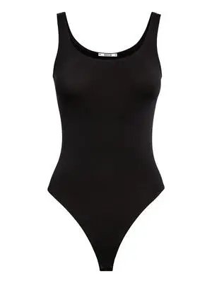 Wolford Cotton-Blend Jamaika Bodysuit Black