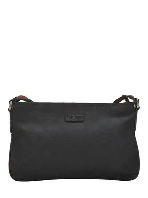 Gucci Gg Canvas Web Messenger - Black