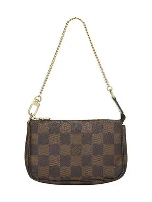 LOUIS VUITTON Damier Ebene Pochette - Brown