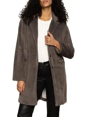 Sanctuary Faux Fur Jacket - Burnt Ink