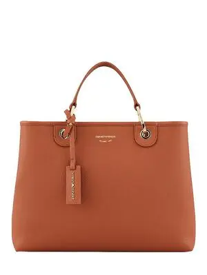 Emporio Armani Myea Medium Shopper Tote Bag - Brown