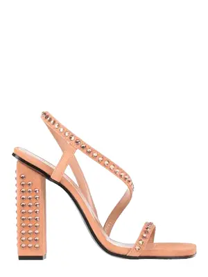 Just Cavalli Ankle Strap Sandals With Geometric Heel - Pink