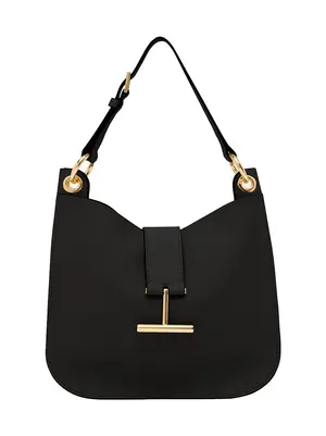TOM FORD Tara Small Hobo Shoulder Bag - Black