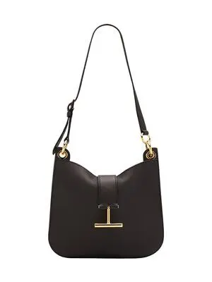 TOM FORD Tara Small Hobo Shoulder Bag Espresso