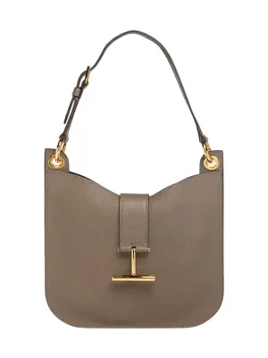 TOM FORD Tara Small Hobo Shoulder Bag Greige