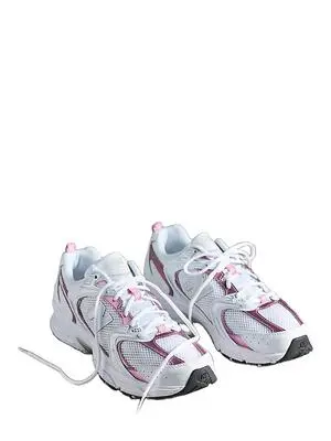 NEW BALANCE 530 Athletic Sneakers - White/pink Sugar/silver Metallic
