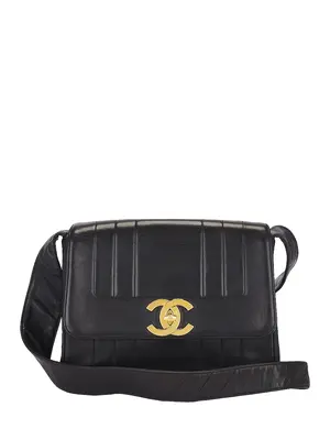 Chanel Lambskin Mademoiselle Flap Bag - Black