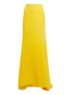 Valentino Garavani Silk Maxi Skirt - Yellow