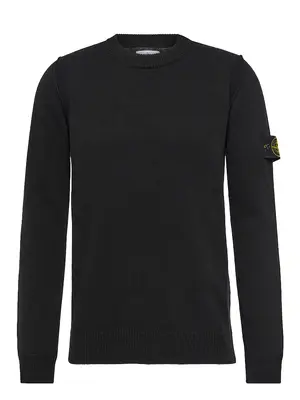 Stone Island Compass Wool-blend Sweater - Black