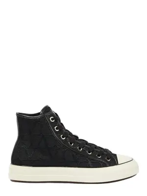 Valentino Garavani Toile Iconographe Canvas Sneakers - Black
