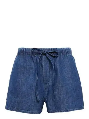 Valentino Garavani Drawstring Denim Shorts - Blue