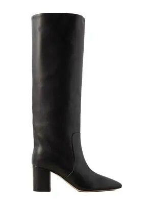 Paris Texas Paris Texas Anja 70 Leather Knee Boots Black