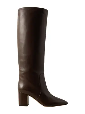 Paris Texas Anja Leather Knee Boots - Brown