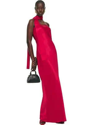 REFORMATION Reformation Oren Silk Midi Dress Red