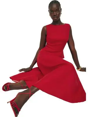 REFORMATION Moya Linen Two Piece Cherry